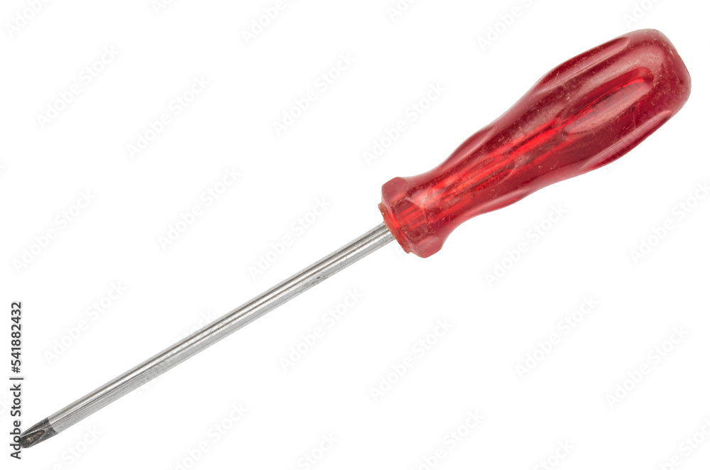 Red screwdriver isolated Stock Photo | Adobe Stock