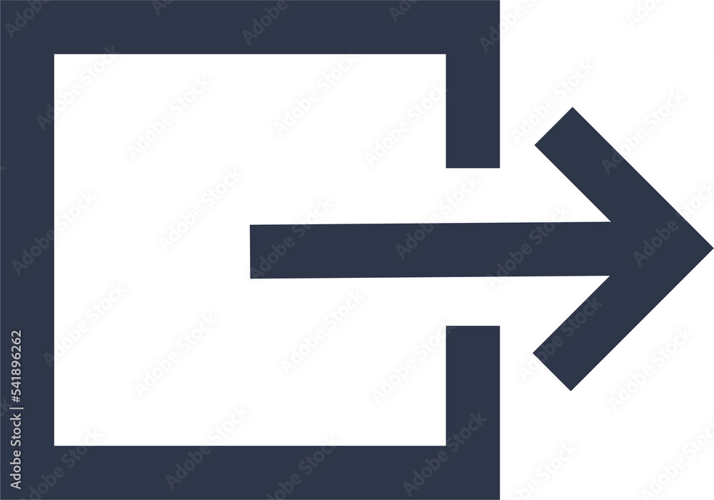 Square and arrow icon. Stock Illustration | Adobe Stock