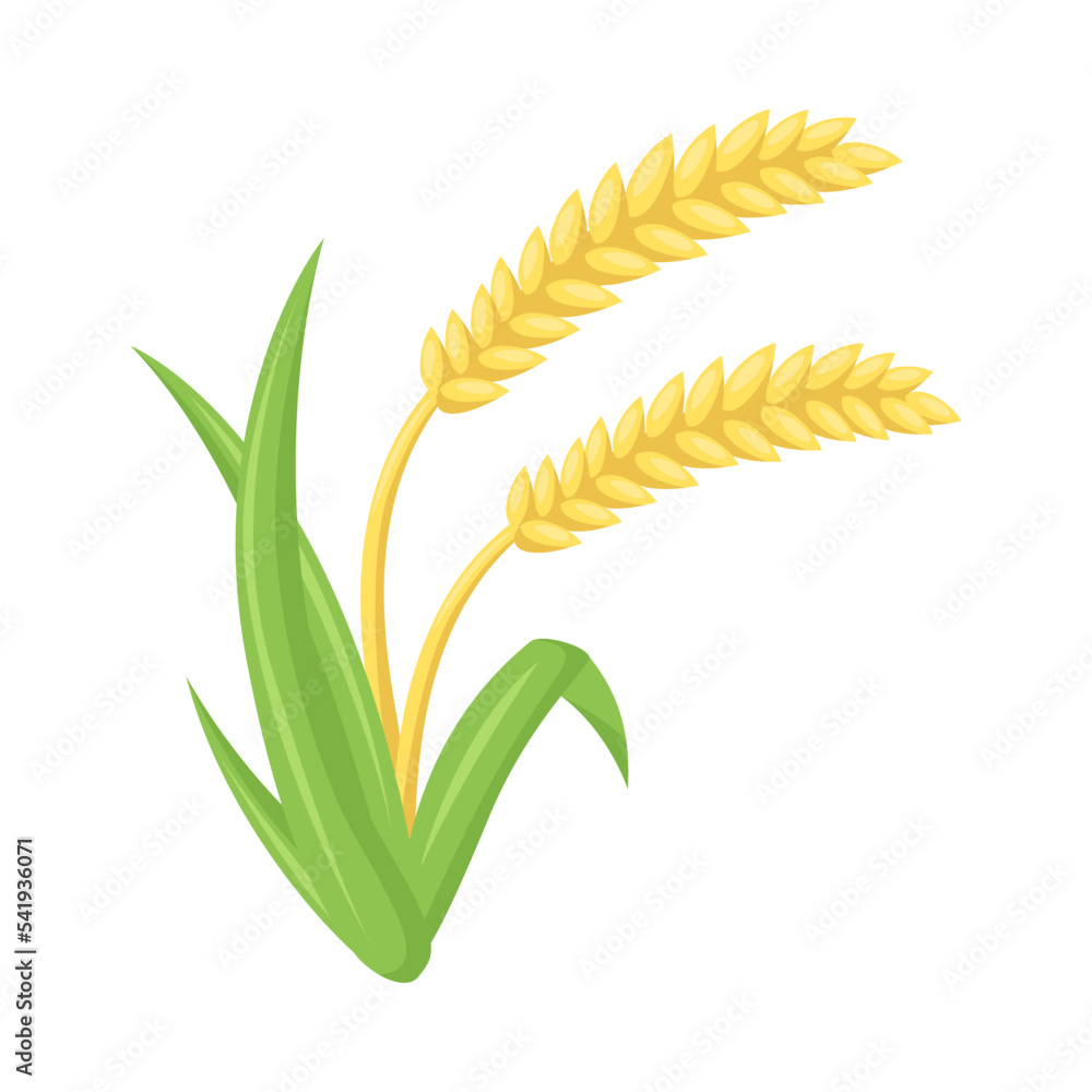 Vector de Stock Crop Sign Emoji Icon Illustration. Wheat Vector Symbol ...