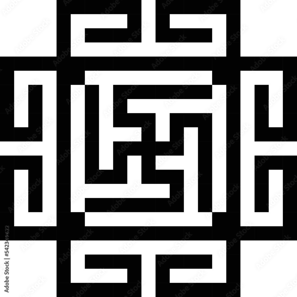 Border decoration pixel art vector. corner border design for Invitation ...