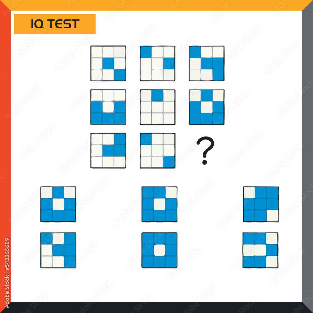 IQ test. Choose correct answer. Set of logical tasks composed of ... IQ test. Choose correct answer. Set of logical tasks composed of ...