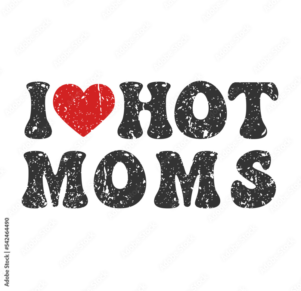 Hot Moms Icon Silhouette Illustration. Love Vector Graphic Pictogram ...
