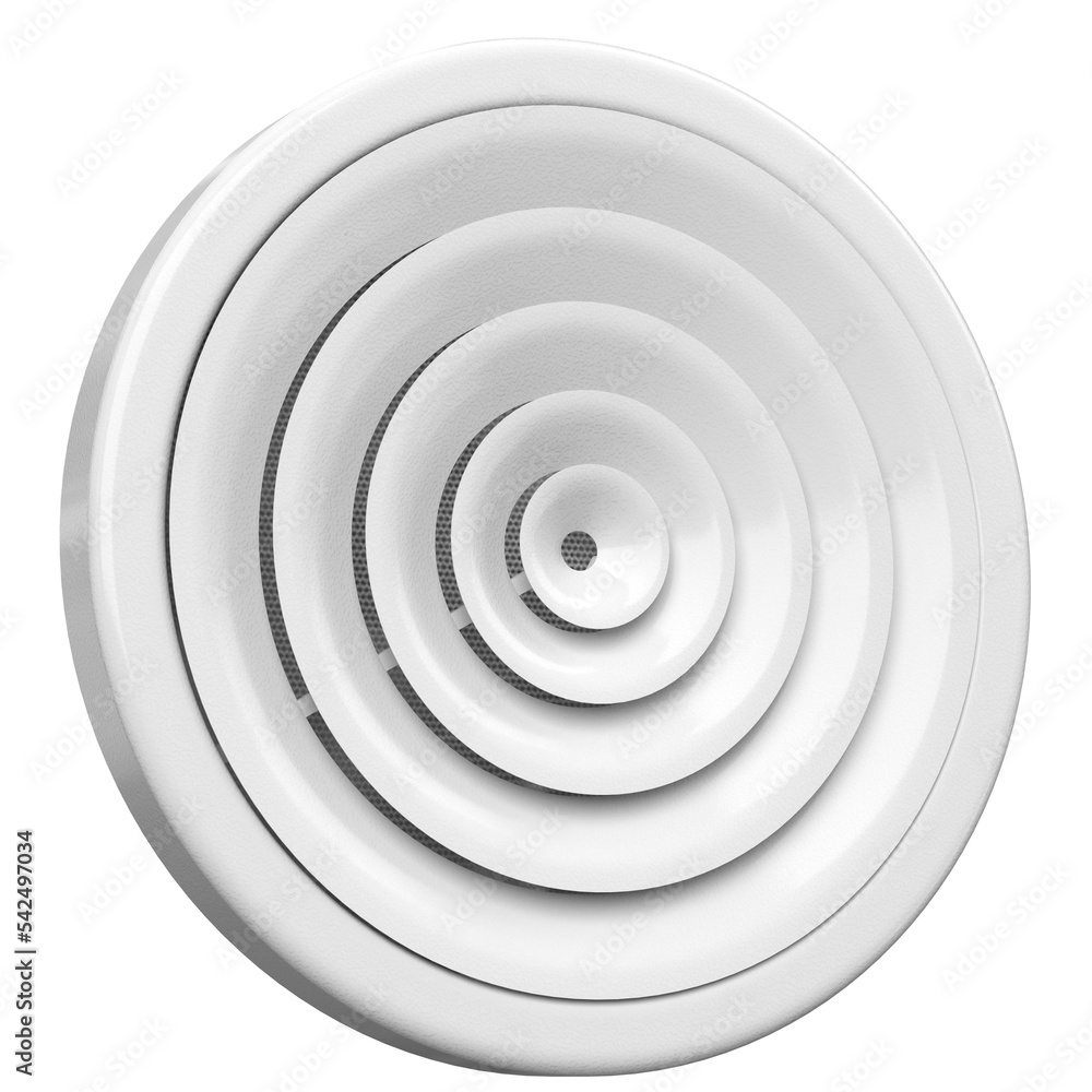 3d rendering illustration of a round air vent Stock Illustration ...