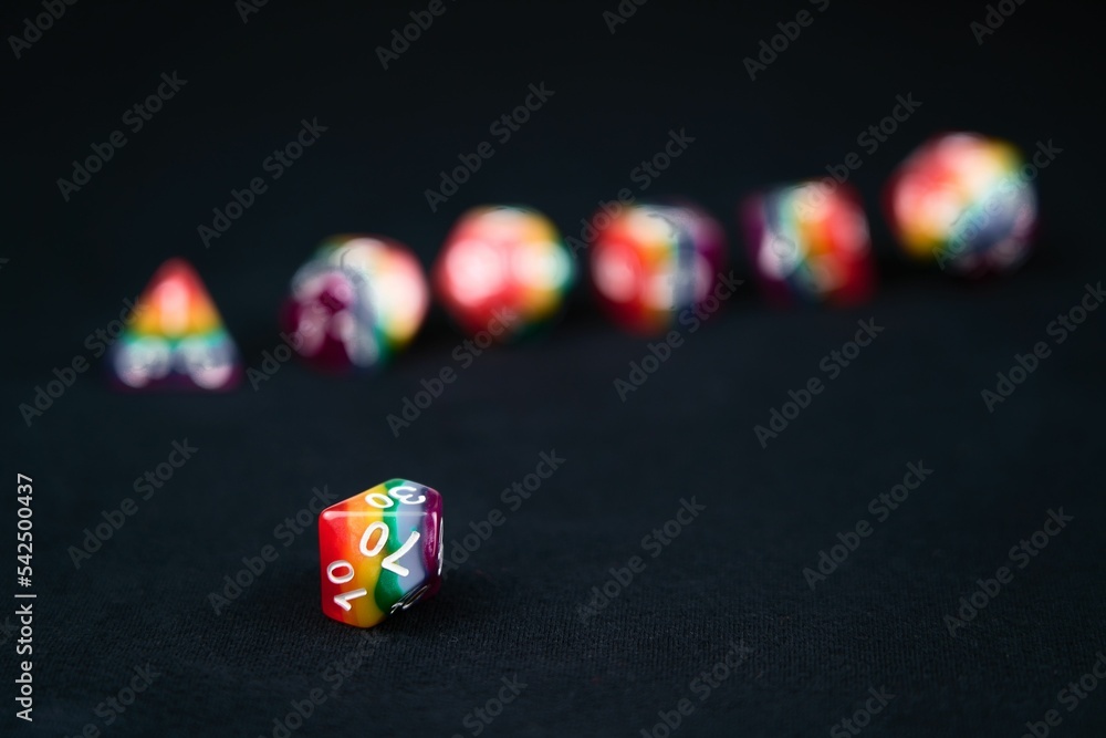 D10 Percentile is a ten-sided die from a standard set of 7 dice used in ...