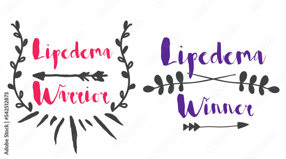 Lipedema Awareness illustrations, set of drawings, fat disorder ...