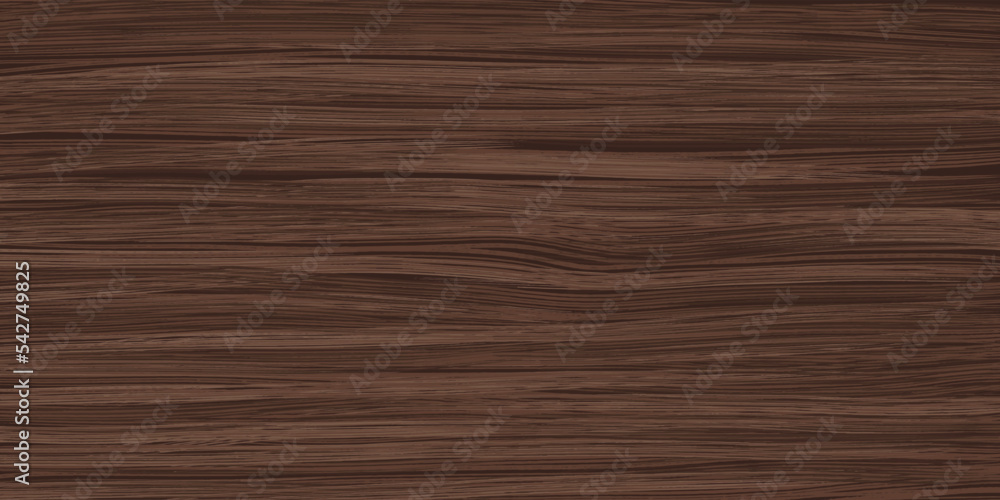 Uniform walnut wooden texture with horizontal veins. Vector wood ...