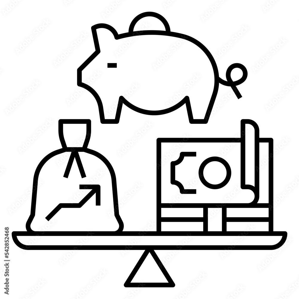 financial stability icon Stock Vector | Adobe Stock