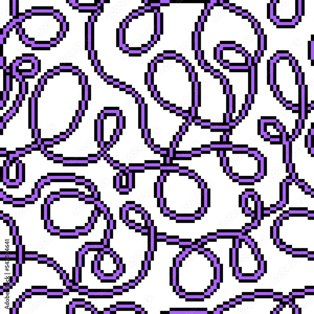 Vector de Stock Tangled knitting, sewing thread isolated on white ...