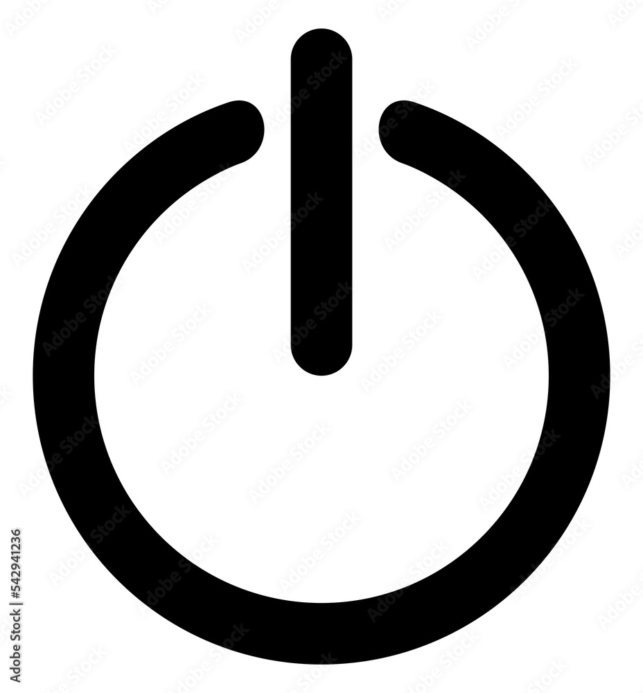 Power Button On Off Switch Sign for Pictogram, Art Illustration, Logo ...