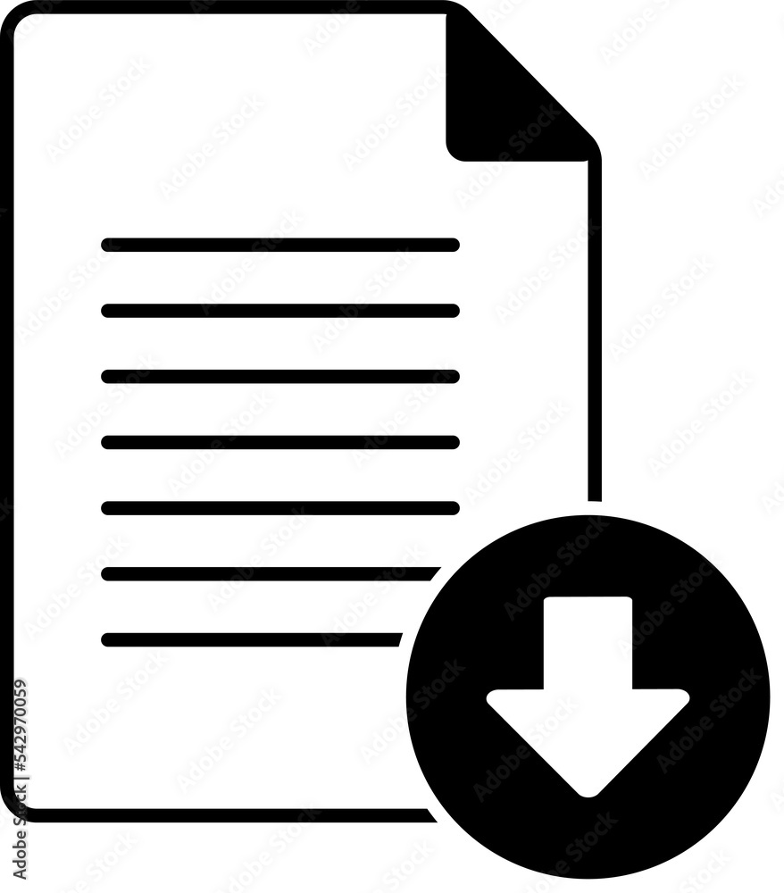 Download document icon. Icon download document, pdf file upload, get ...