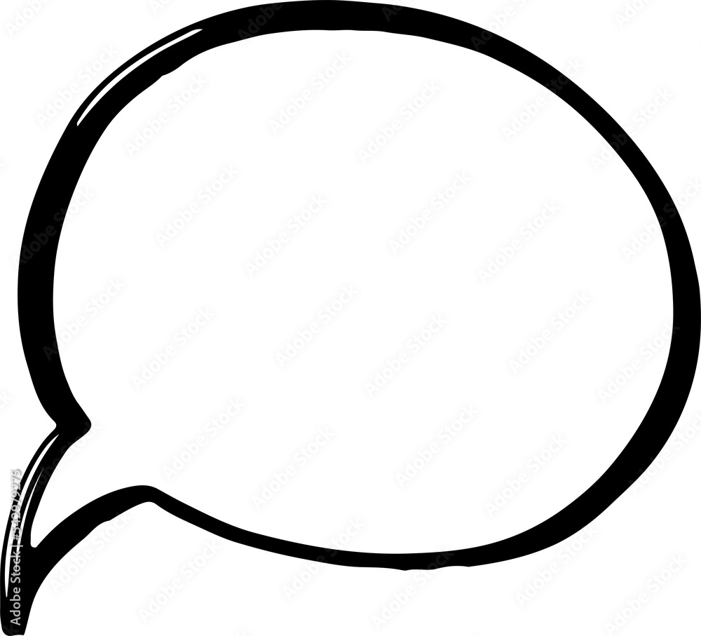 Speech bubble on transparent background. Png Stock Illustration | Adobe ...