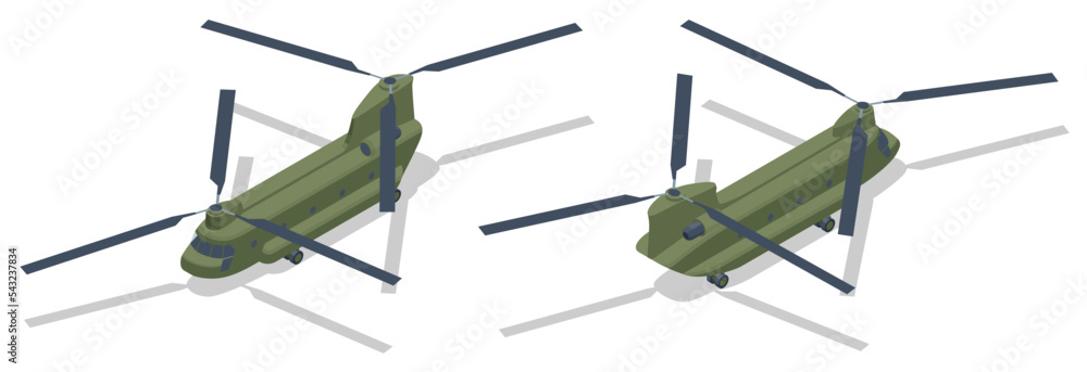 Isometric Chinook is a tandem-rotor helicopter developed. Chinook is a ...
