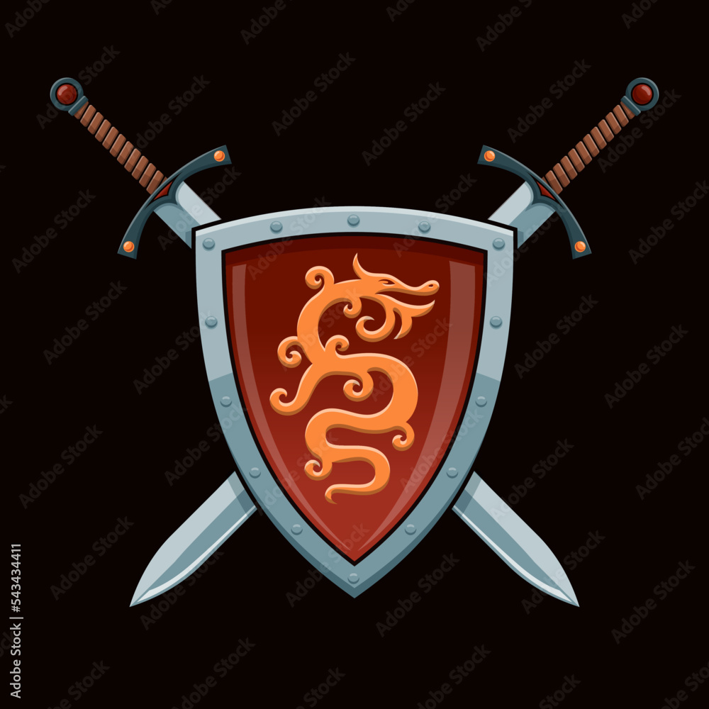 sword crossed shield