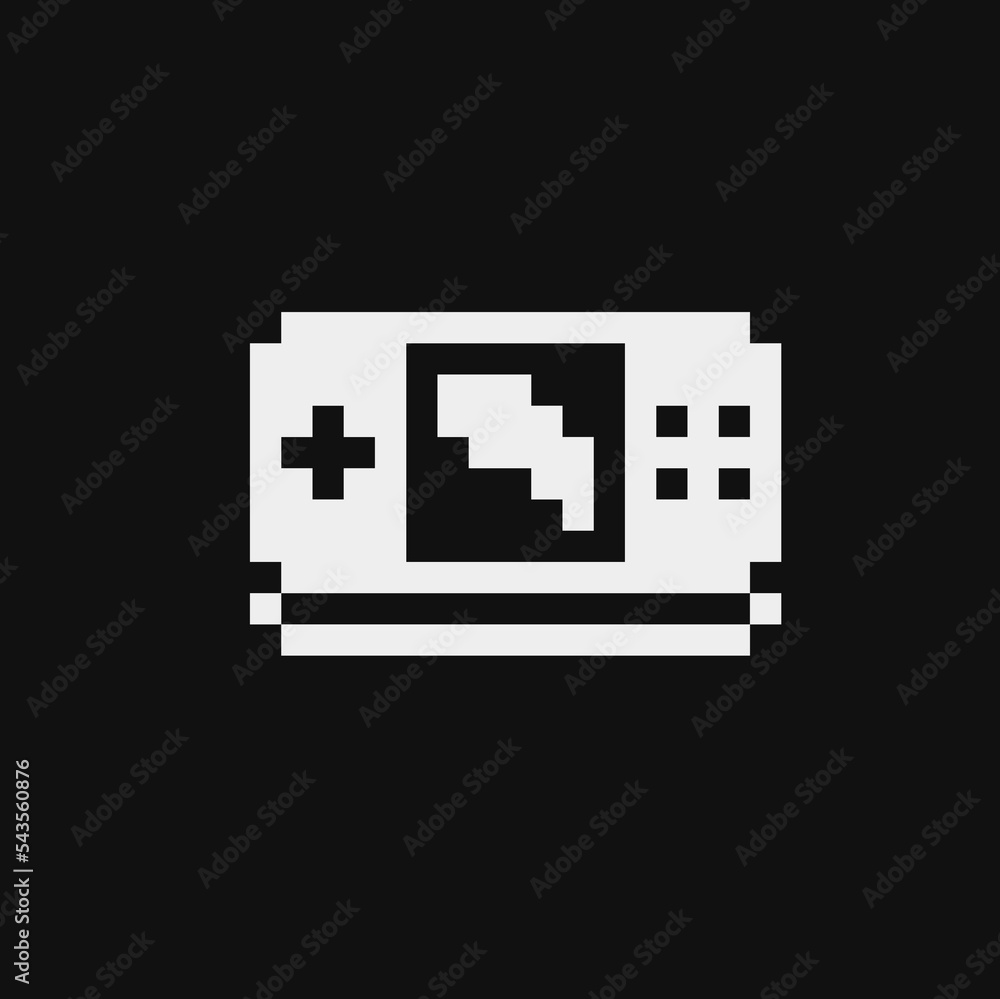 Stock-Vektorgrafik „Portable console emoji. Gamepad icon. Retro 80s ...
