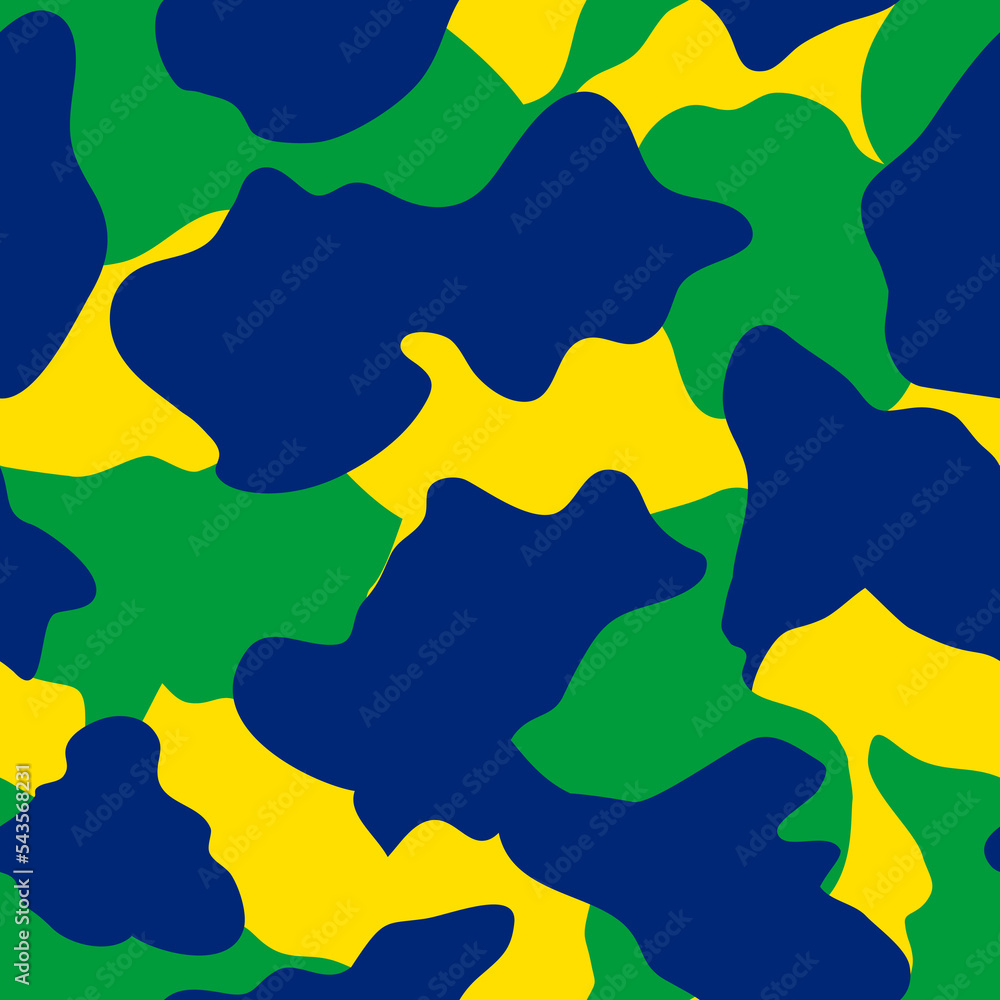 BRASIL CAMOUFLAGE PATTERN.BRAZIL CAMOFLAGE IN YELLOW,GREEN AND BLUE ...