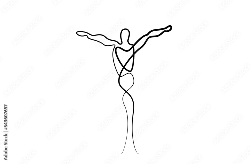 human body anatomy line art drawing design Stock Vector | Adobe Stock