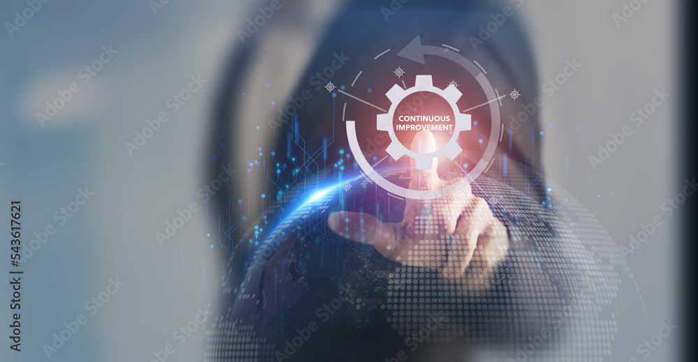 Continuous improvement concept. Solving problems, improving ...