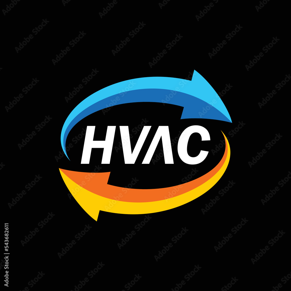 HVAC logo with arrow concept Stock Vector | Adobe Stock