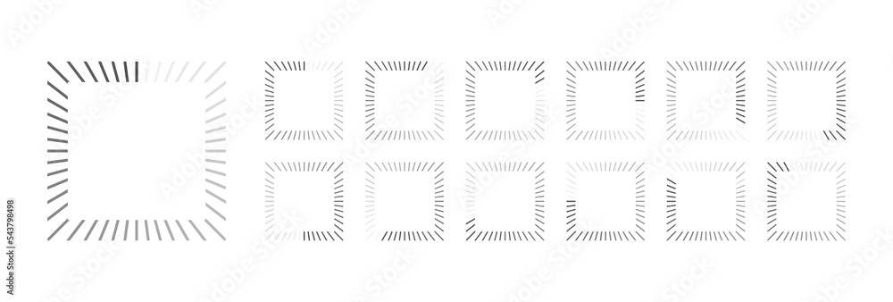 Vector de Stock Circular Loading Buffering Icons Vector Video Ready for ...