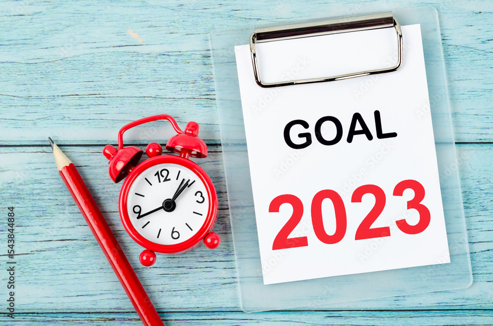 The Goal 2023, Goal and Target Setting List for 2023 year with alarm ...
