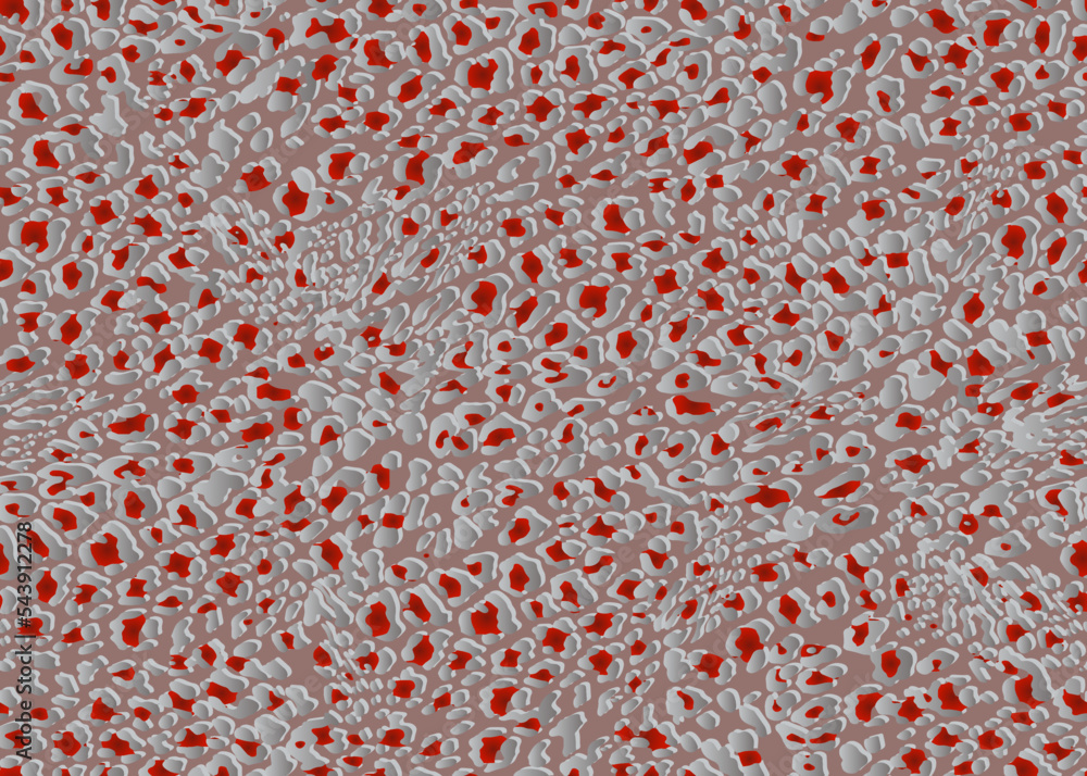 Full seamless leopard cheetah texture animal skin pattern. Silver red ...