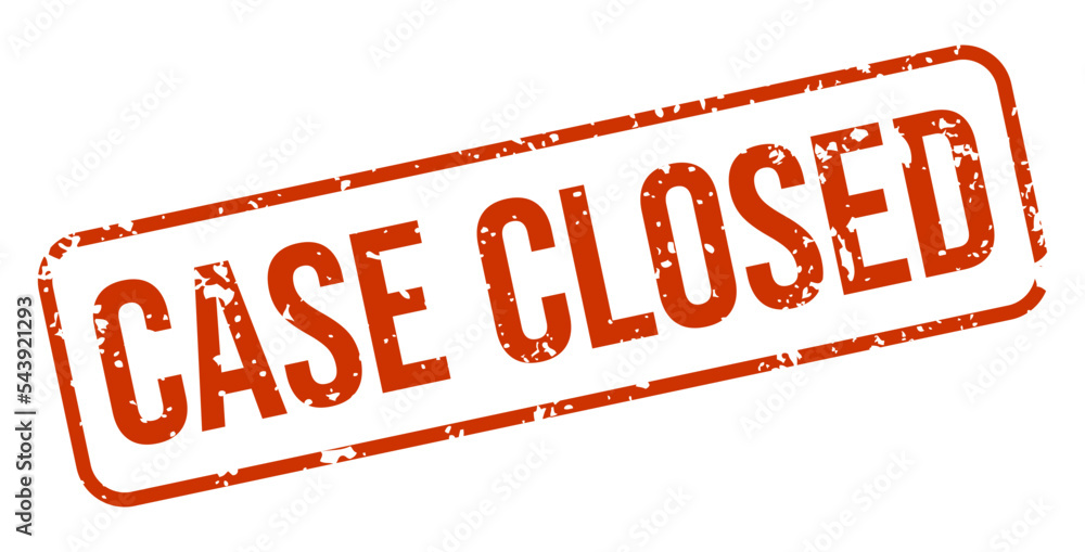 Case Closed Sign Stamp Text Vector Illustration Stock Vector | Adobe Stock