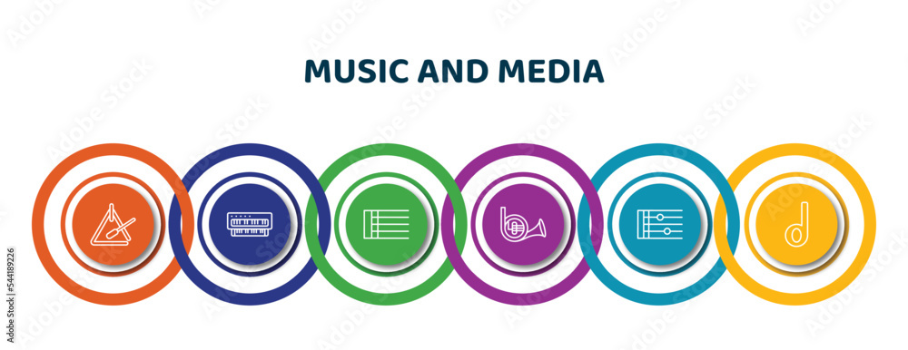editable thin line icons with infographic template. infographic for ...