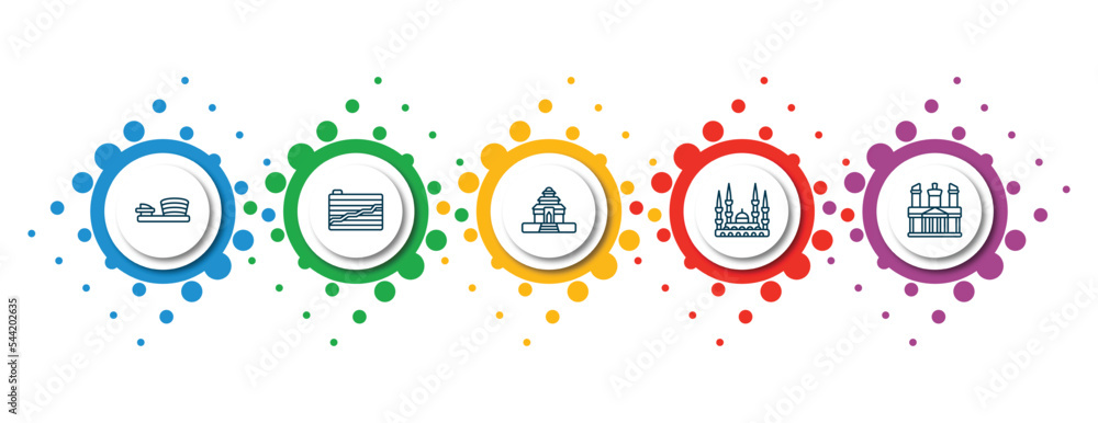 editable thin line icons with infographic template. infographic for ...
