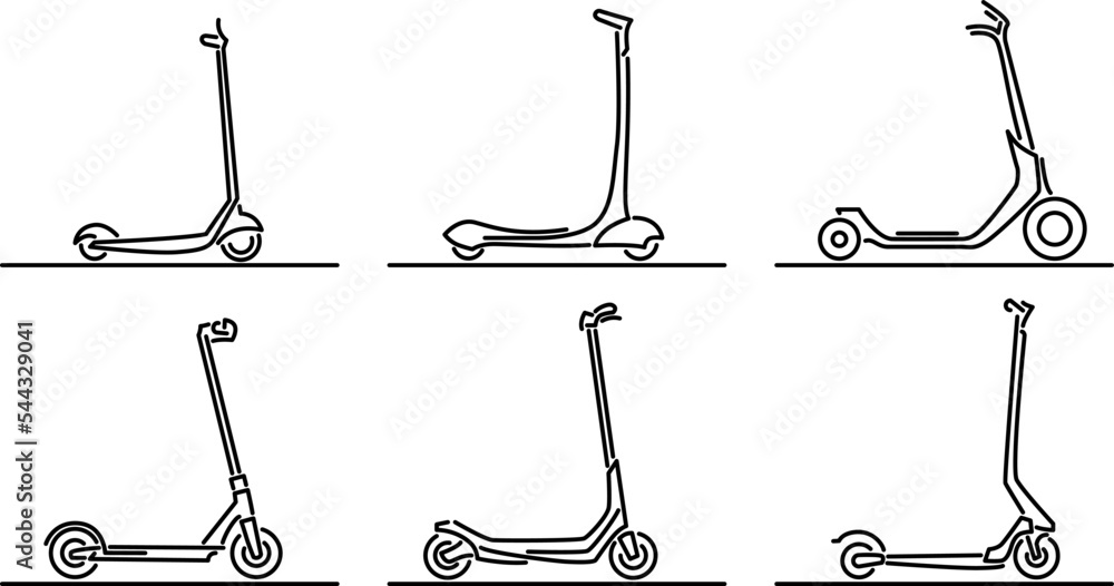 Set of simple flat design vector images of various types of kick ...