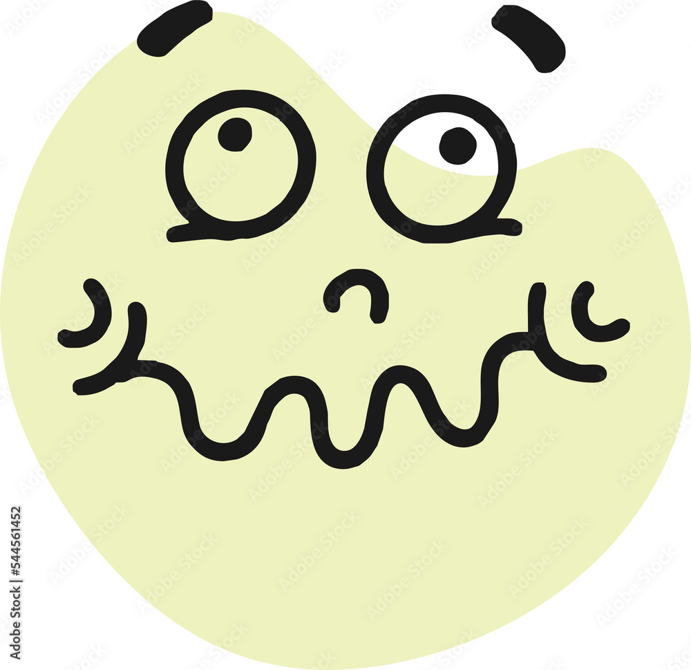 Smiley face retro emoji. Faces of cartoon characters from the 30s ...