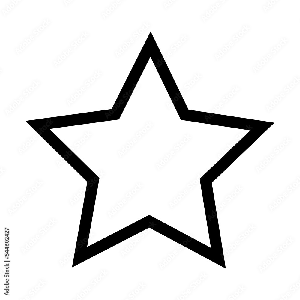 star icon transparent png Stock Illustration | Adobe Stock