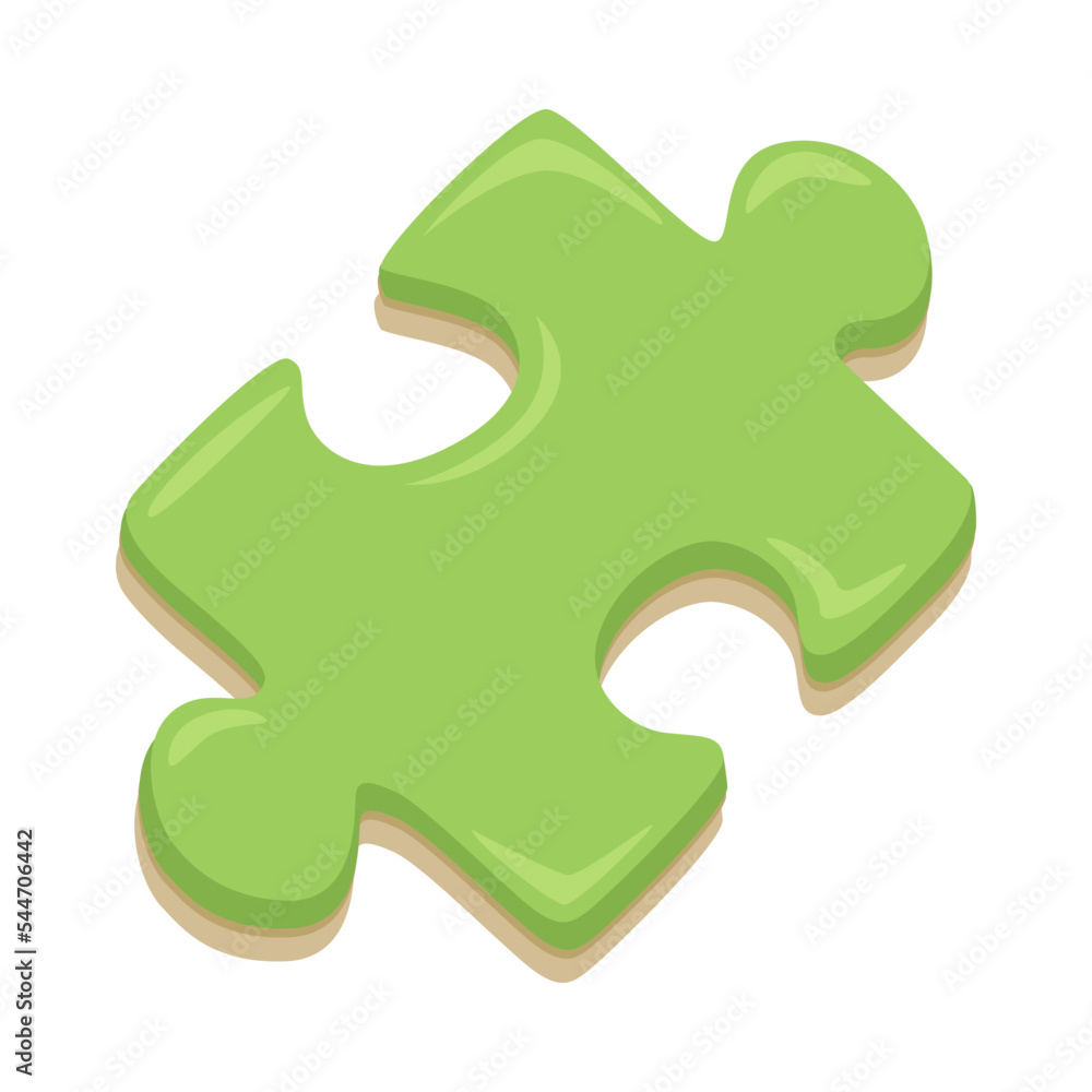 Puzzle Piece Sign Emoji Icon Illustration. Game Vector Symbol Emoticon ...