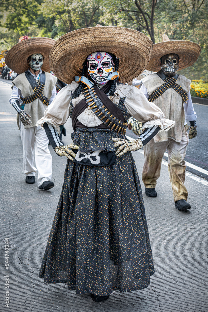 Mexican Catrina as they name an elegant deceased woman in the Day of ...