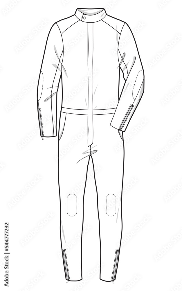 Vector de Stock Racing Overalls, Racing Suit, Sparco Jade, kart suit ...