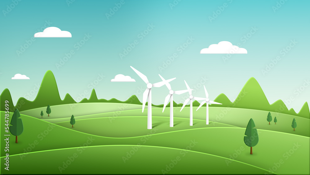 Stock-Illustration „Save the planet. cycle animation of a clean green ...