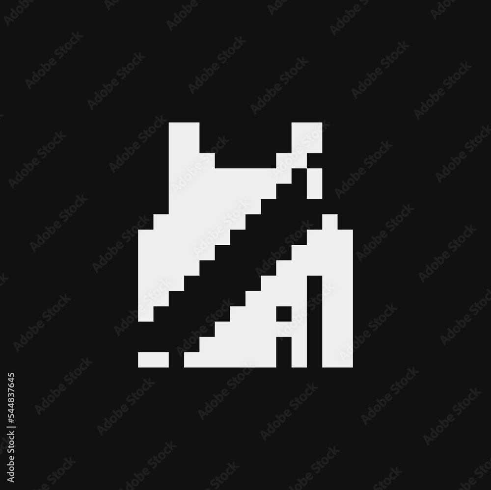 Стоковое векторное изображение «Running shirt emoji, pixel art icon ...