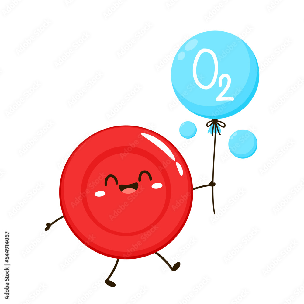 Red blood cell character design. Red blood cell vector. free space for ...