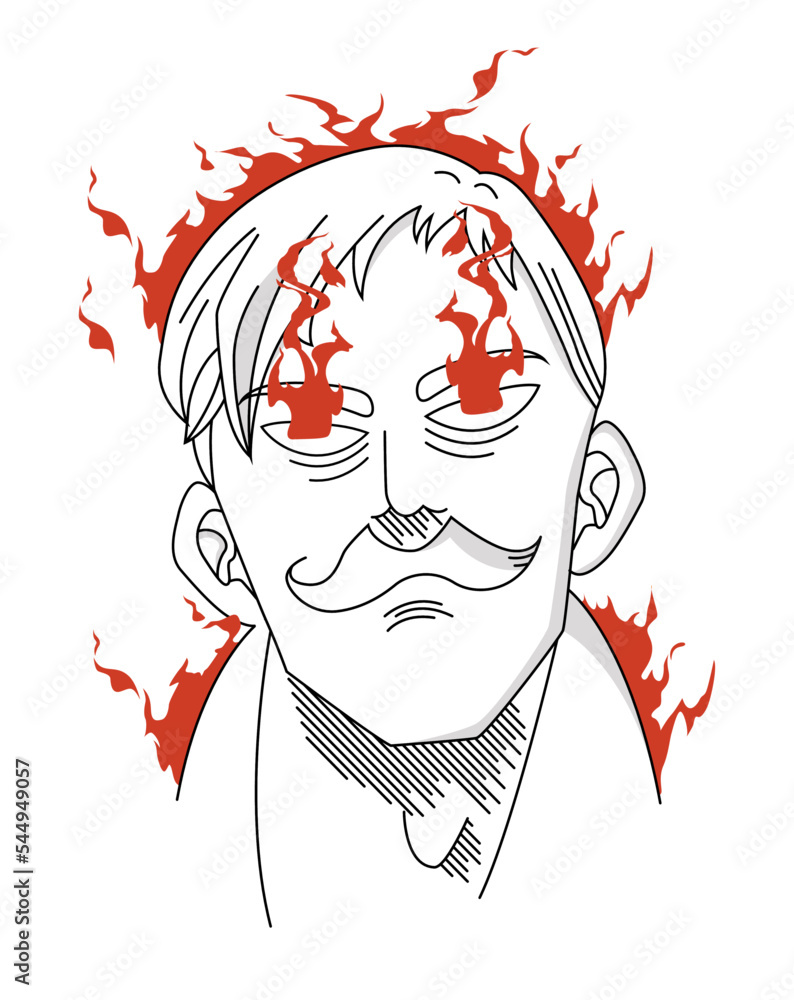 Vector de Stock Escanor, seven deadly sins nanatsu no taizai | Adobe Stock