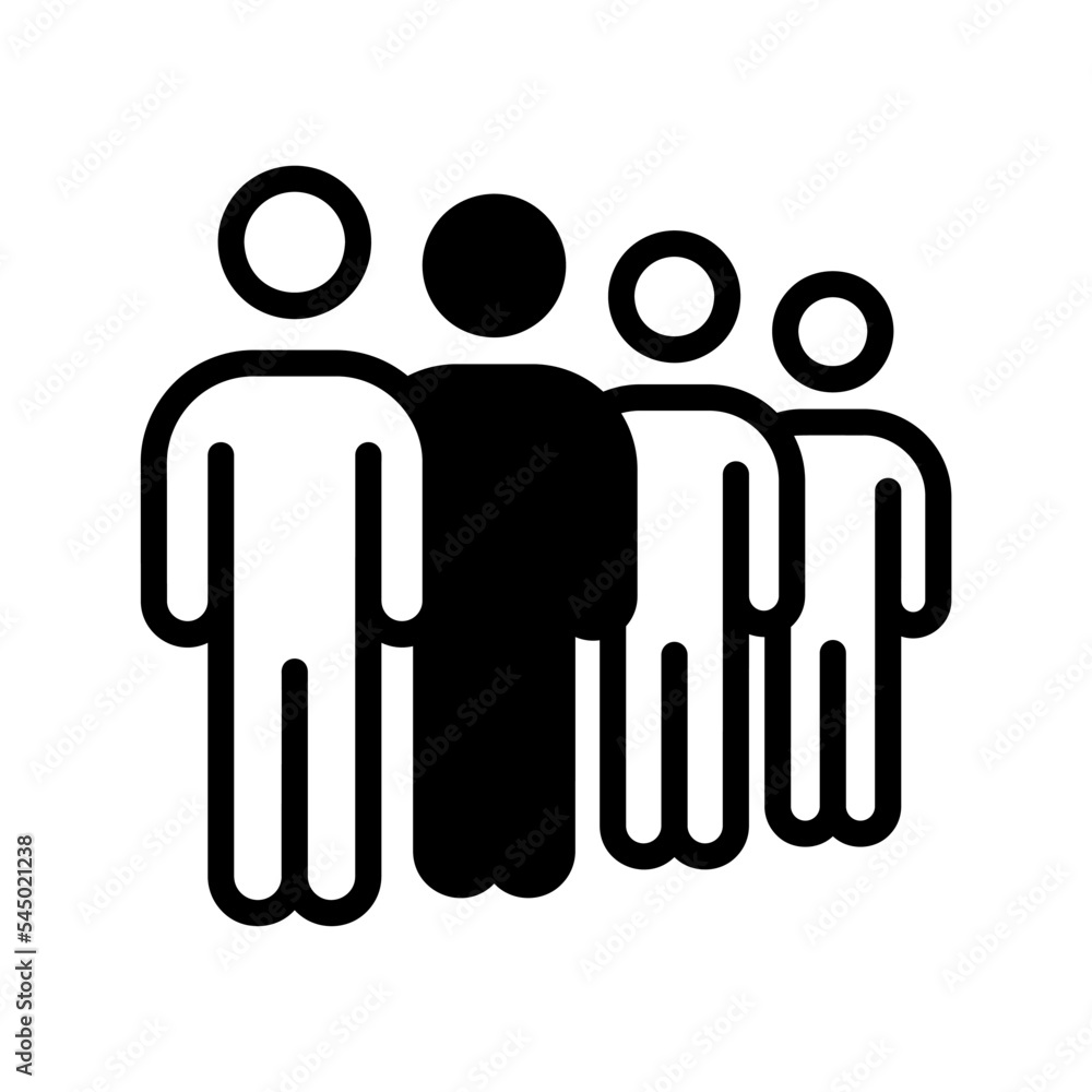 Icono de igualdad de raza. Diversidad, no al racismo. Hombre blanco y ...