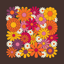 Retro Flower Power Hippie Art Free Stock Photo - Public Domain Pictures