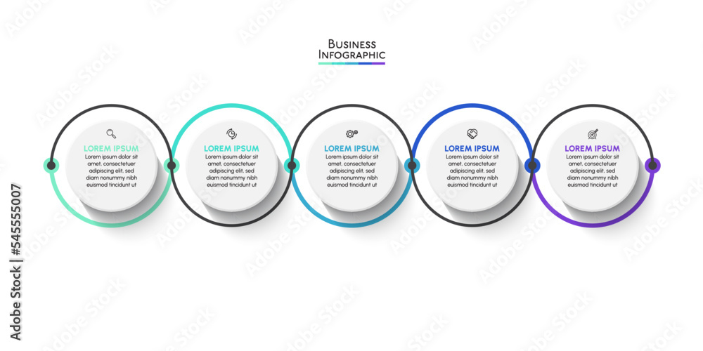 Business data visualization. timeline infographic icons designed for ...