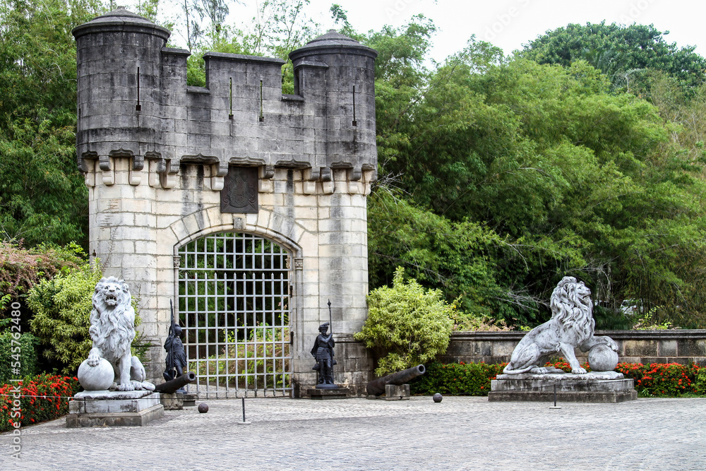 External sculptures of the Ricardo Brennand Institute museum in Recife ...