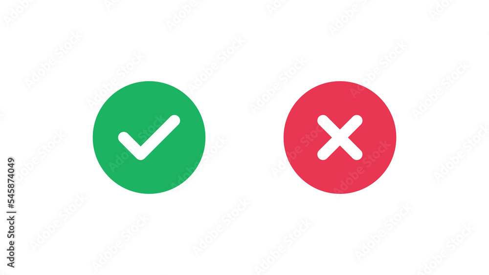 Green Check Mark Red X