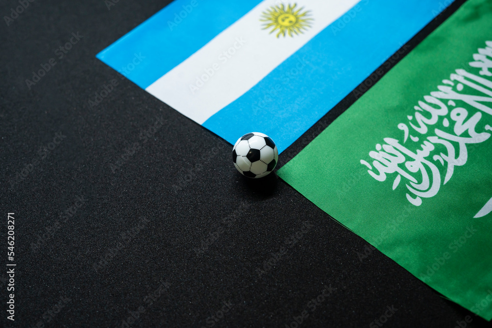 FIFA World Cup Qatar 2022 Football match with national flags. Group C ...