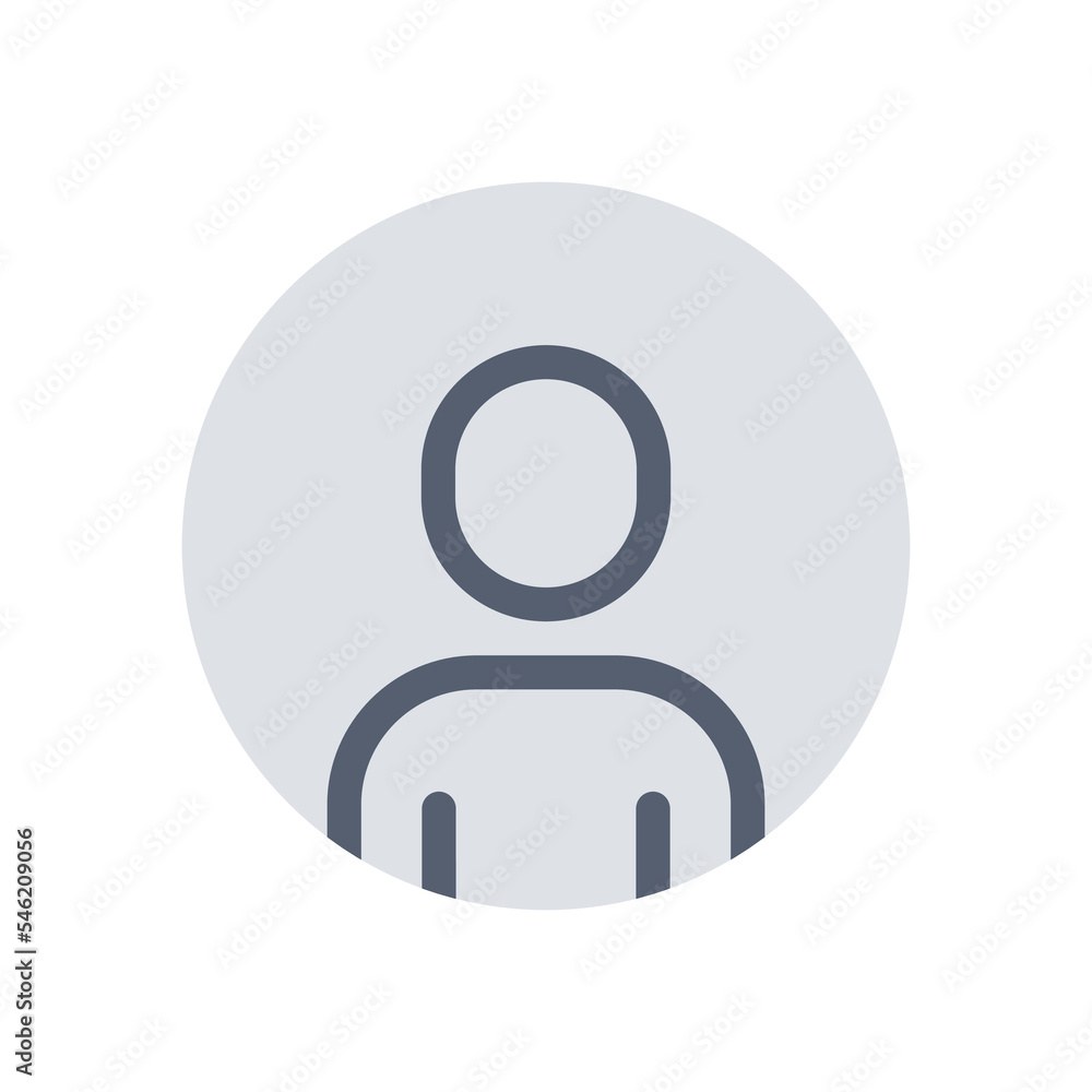 User profile icon. Avatar or person button. Profile picture, portrait ...
