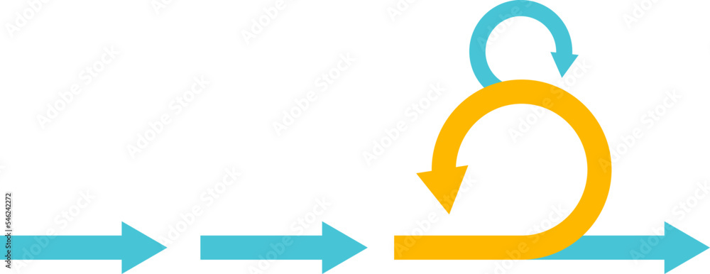 Scrum Info Graphic Diagram Element Vector Set Illustration Agile