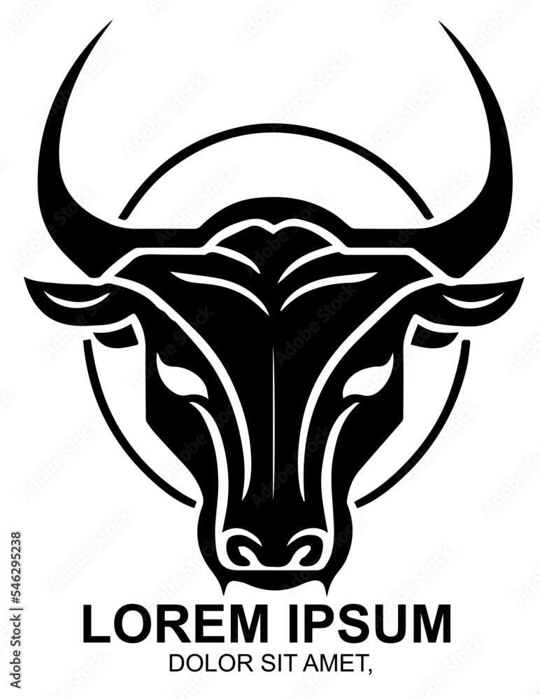 tattoo design tribal bull tribal tattoo Polynesian ethnic black and ...