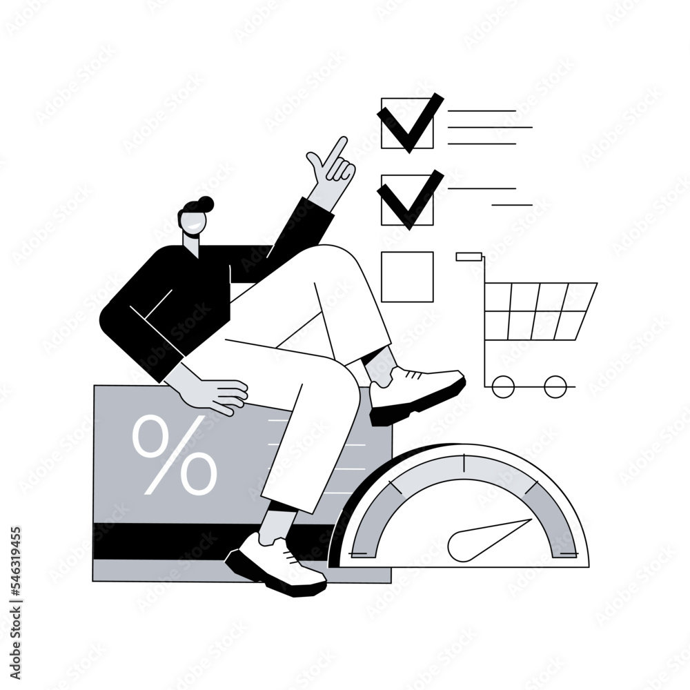Consumer motivation abstract concept vector illustration. Motivation in ...