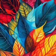 Leaves Abstract Color Layers Free Stock Photo - Public Domain Pictures