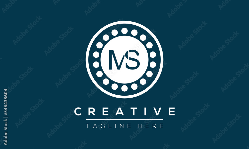Initial MS Letter Logo With Modern Typography Vector Template. Creative ...